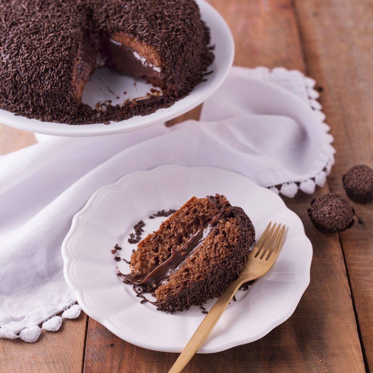 BOLO BRIGADEIRO - Amor aos Pedaços